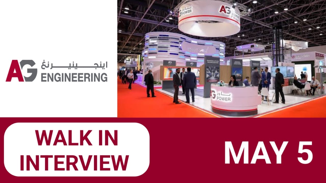 AG Engineering & Power Careers in UAE | Walk in interview 2024 - Career ...