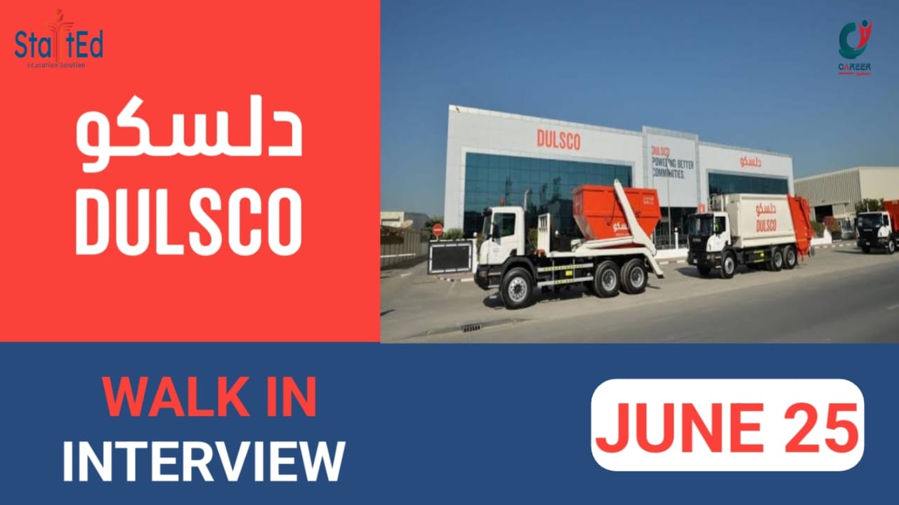 DULSCO WALK IN INTERVIEW IN UAE| UAE NEW JOB VACANCIES 2024 - Career ...