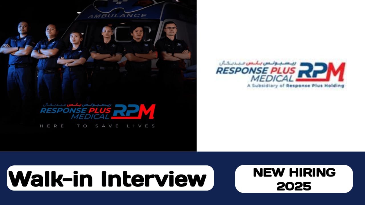 Response Plus Medical Service have walk-in interview in UAE | new job ...